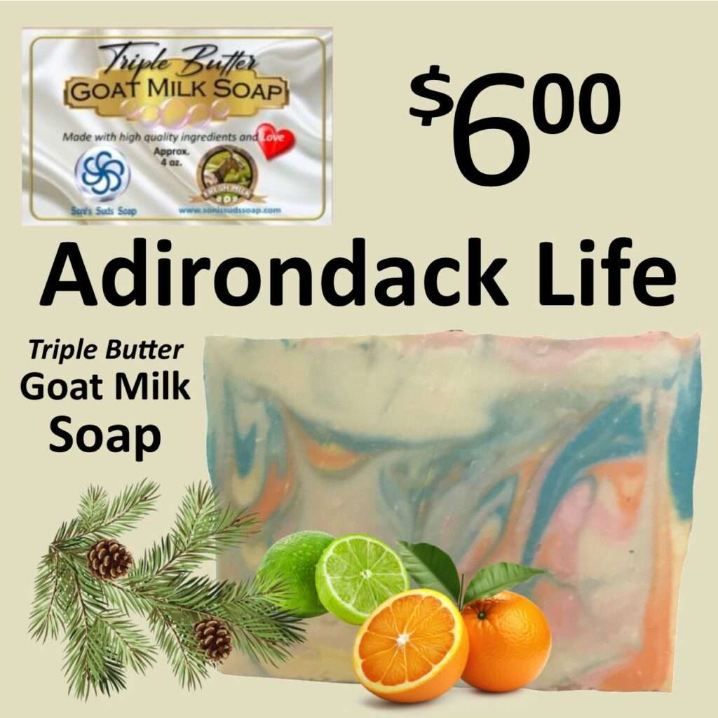 Adirondack Life Triple Butter Goat Milk Soap – Soni's Suds, Soaps, and ...